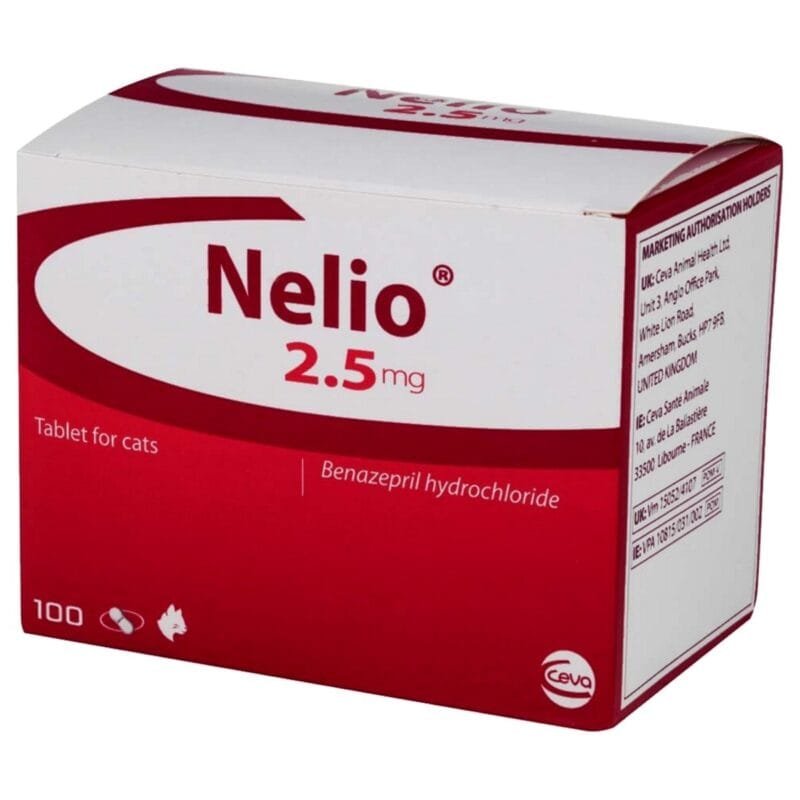 NELIO CAT 2,5MG 100 TABLETS | For Chronic Kidney Disease - GosVet