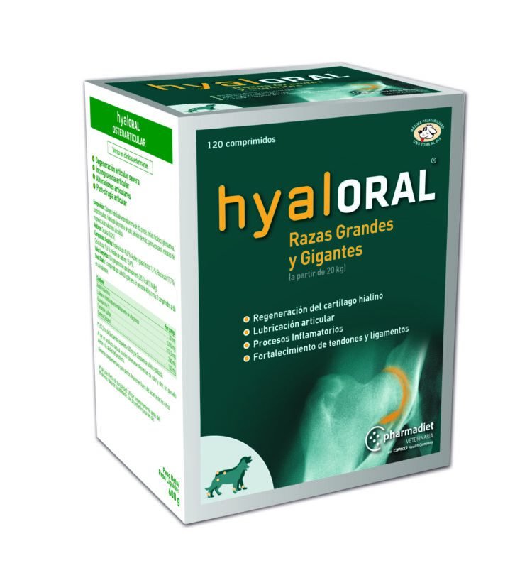 HYALORAL DOG LARGE AND GIANT BREED 120 TABLETS | CHONDROPROTECTOR - GosVet