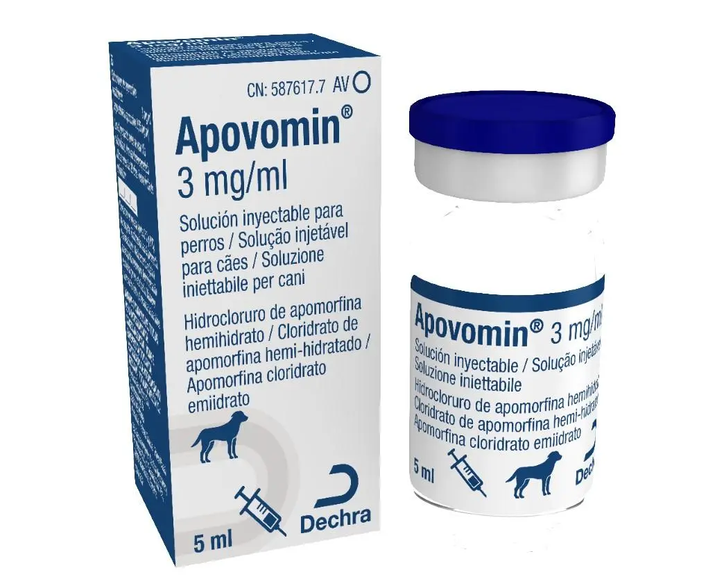 APOVOMIN INJECTABLE SOLUTION DOG 3MG/ML 5ML FF - GosVet