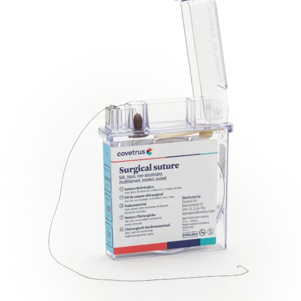 BLACK SILK CASSETTE SUTURE 3-0 COVETRUS - GosVet