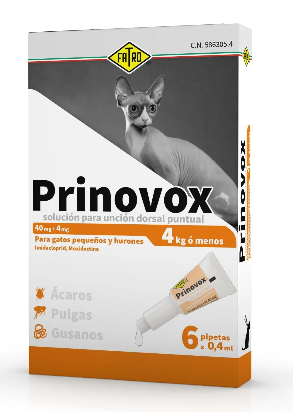 PRINOVOX CAT 0-4KG 0,4ML 6 PIPETAS - GosVet