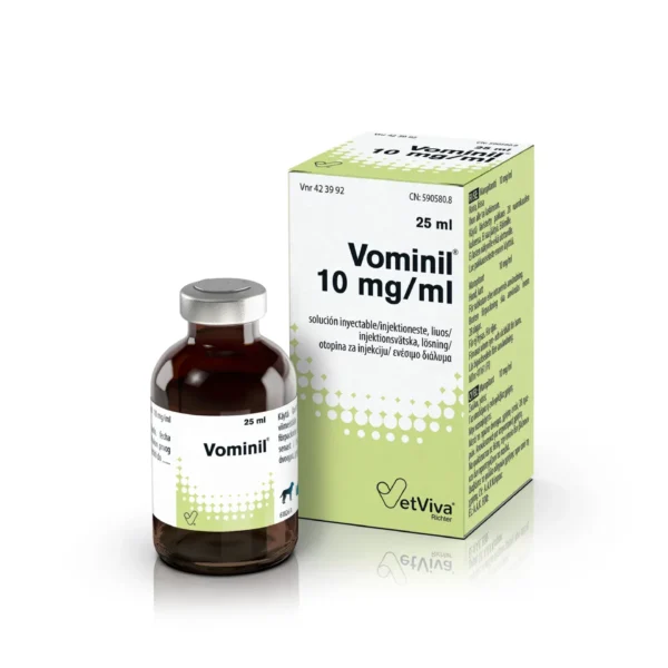 VOMINIL 10 MG/ML INJECTABLE SOLUTION IN 25ML BOTTLE - GosVet