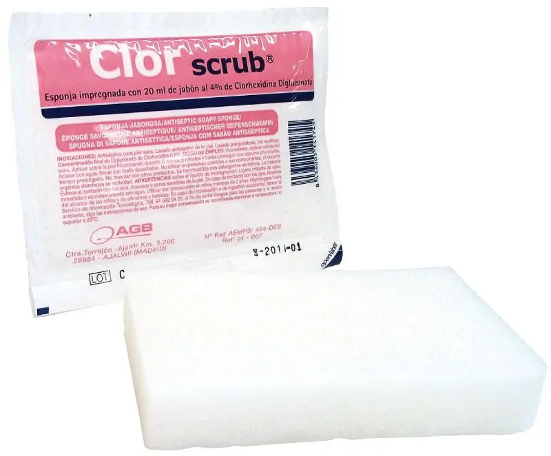 ESPONJA ANTISÉPTICA SCRUB CHLOR AGB - GosVet