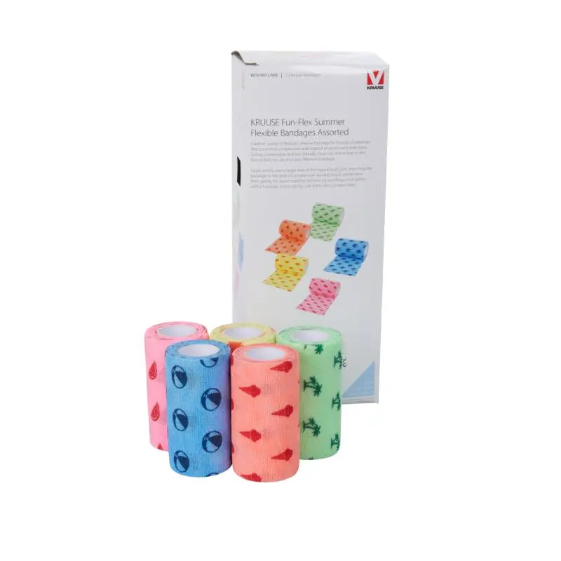 KRUUSE FUN-FLEX LJETNI KOHEZIVNI ZAVOJ 10CM 10KOM - GosVet