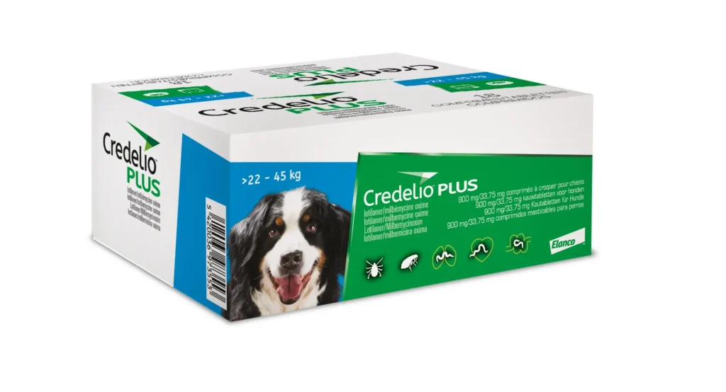 Credelio Plus Dog 900mg 22-45kg 18 Tablets - Broad Spectrum Oral ...