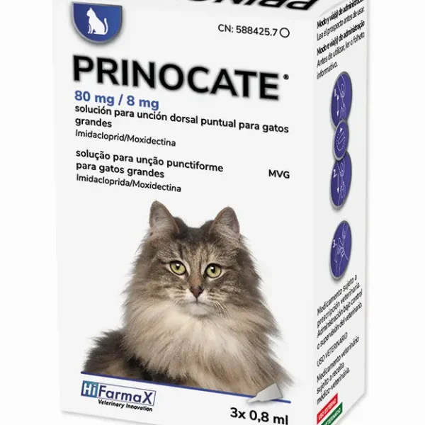 PRINOCATE 80MG/8MG 0,8ML 3 PIPETAS - GosVet